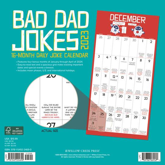 2023 Bad Dad Jokes Wall Calendar Michaels 2023-bad-dad-jokes-wall-calendar-michaels
